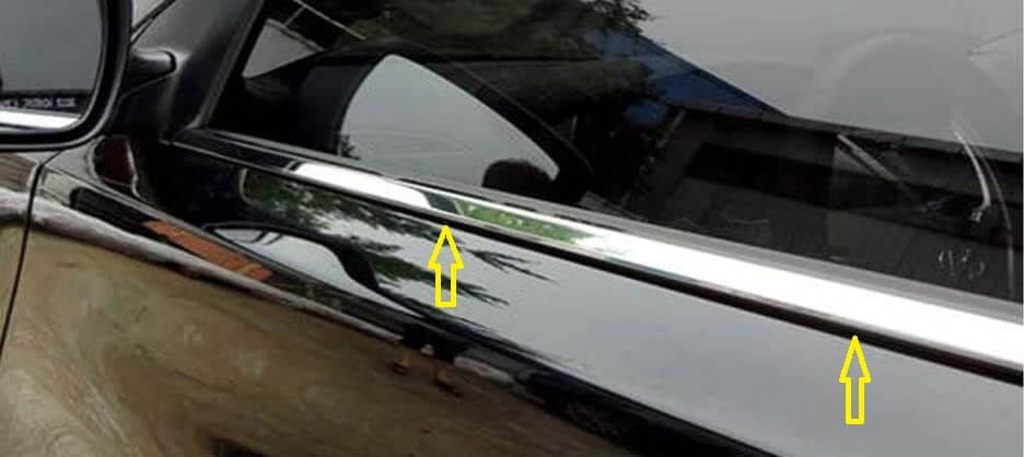 GFX Window Frame Lower Garnish Cover For Tata Punch (2021 onwards)(6 ...